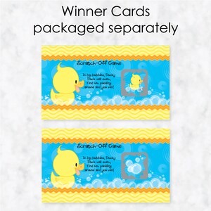 Ducky Duck - Scratch off Games - Ducky Duck - Baby Shower or Birthday ...