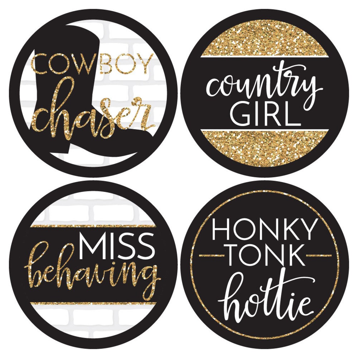 Nash Bash Bachelorette Party Name Badges Set of 12 - Etsy