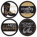 Nash Bash Bachelorette Party Name Badges Set of 12 Nashville Name Tag ...