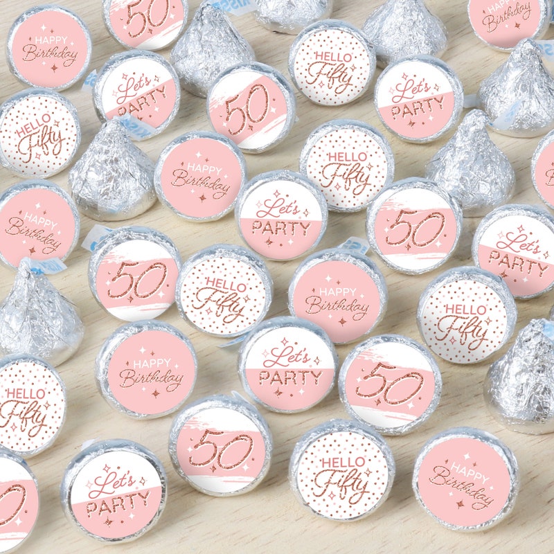 50th Birthday Labels - Etsy