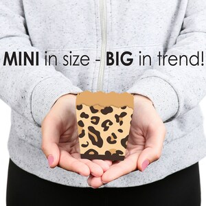Leopard Print - Party Mini Favor Boxes - Cheetah Party Treat Candy ...