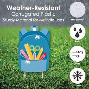 First Day of School - Yard Sign Outdoor Lawn Decorations - Back to ...