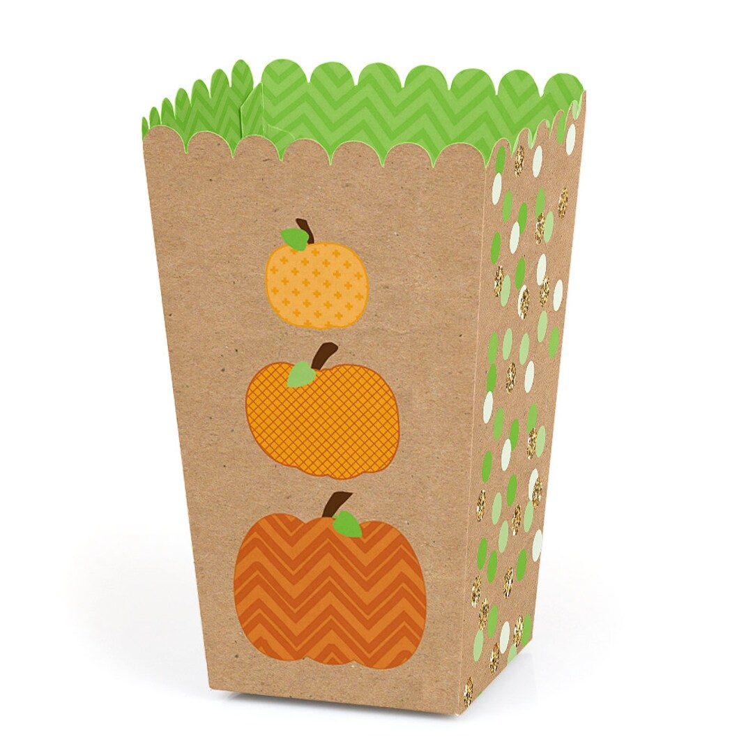 Pumpkin Patch - Fall, Halloween, or Thanksgiving Party Favor Popcorn ...