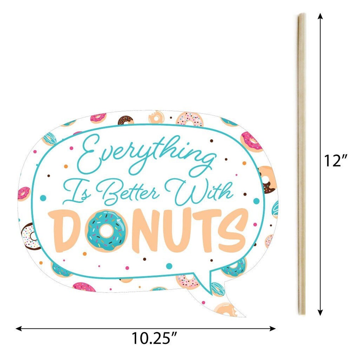 Funny Donut Worry Let's Party Doughnut Party Photo - Etsy