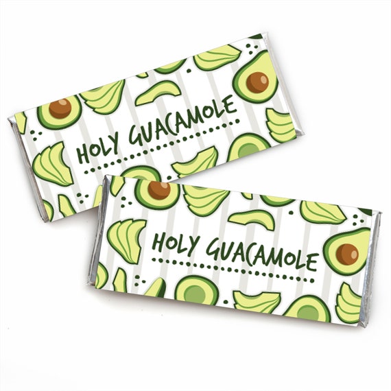 Hello Avocado - Candy Bar Wrapper Fiesta Party Favors - Set of 24 by ...