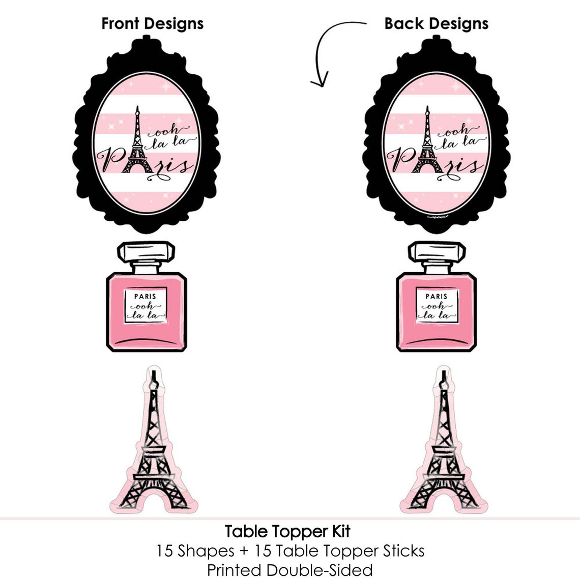 Paris Ooh La La Centerpiece Sticks Paris Themed Baby - Etsy