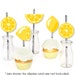 So Fresh Lemon Die-cut Straw Decorations Citrus Lemonade Party Paper ...
