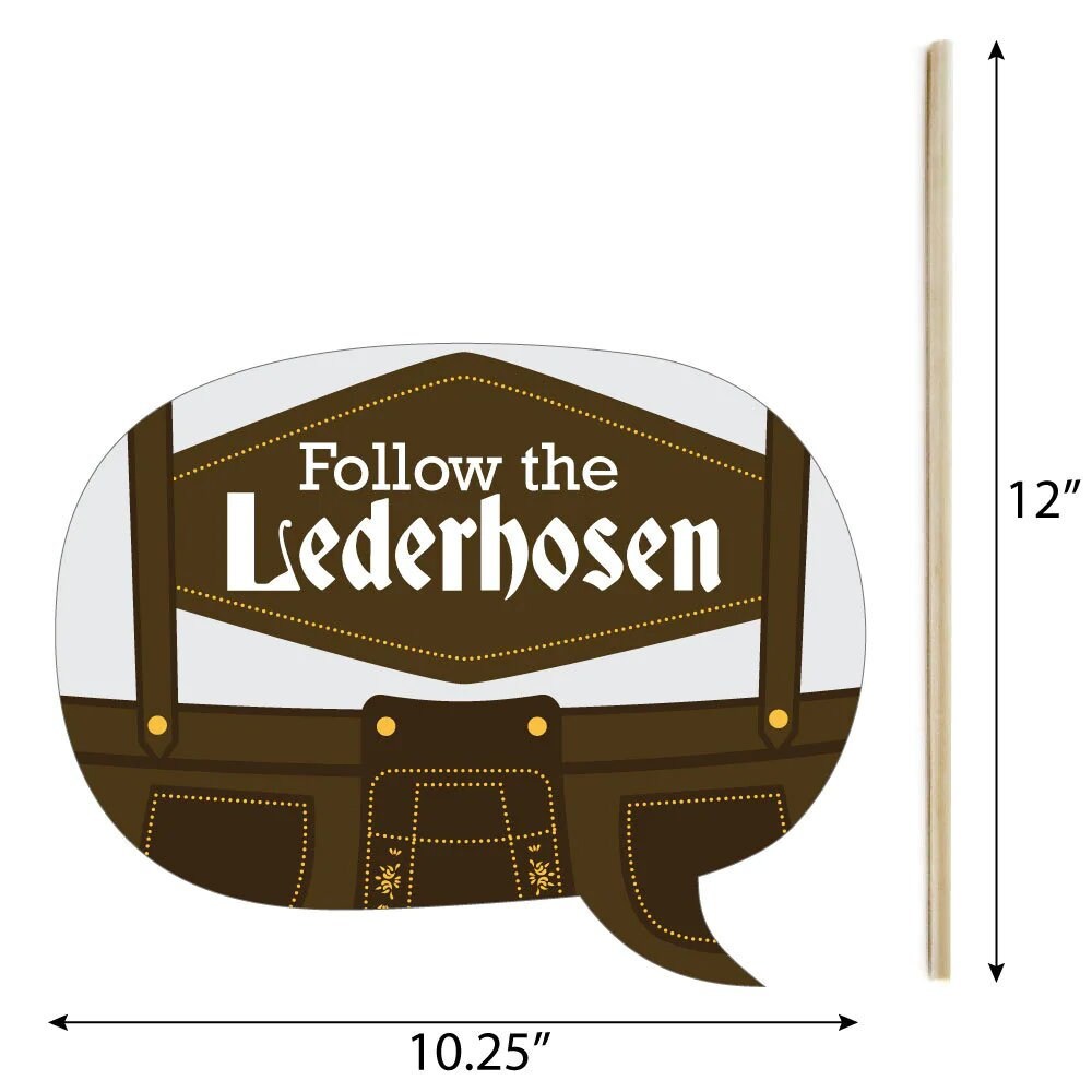 Funny Oktoberfest Photo Booth Props - German Beer Festival Photo Booth ...