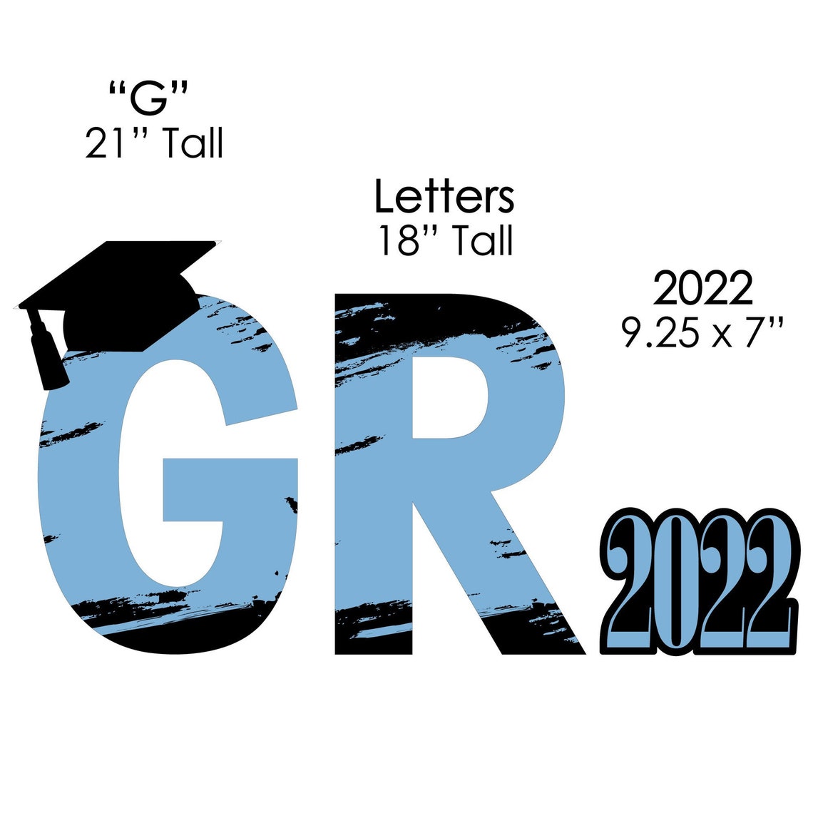 Light Blue Grad Best is yet to Come Yard Sign Outdoor Lawn | Etsy