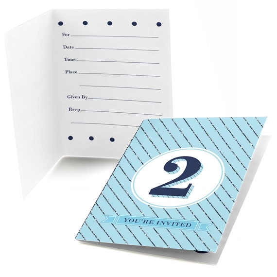 Two Much Fun - Fill In Invitations - Boy Birthday Party Invitations ...