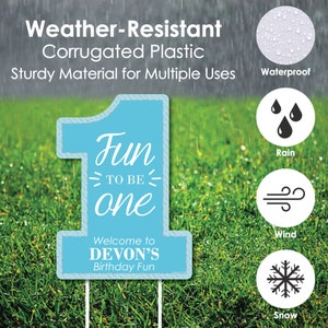 Fun to Be One 1st Birthday Boy Party Decoration First Birthday Party ...