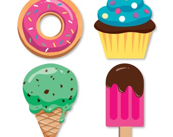 Ice cream cut outs | Etsy