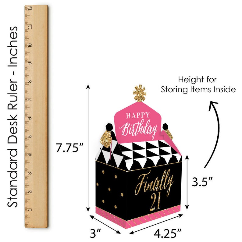 Finally 21 Girl Treat Box Party Favors 21st Birthday Party - Etsy