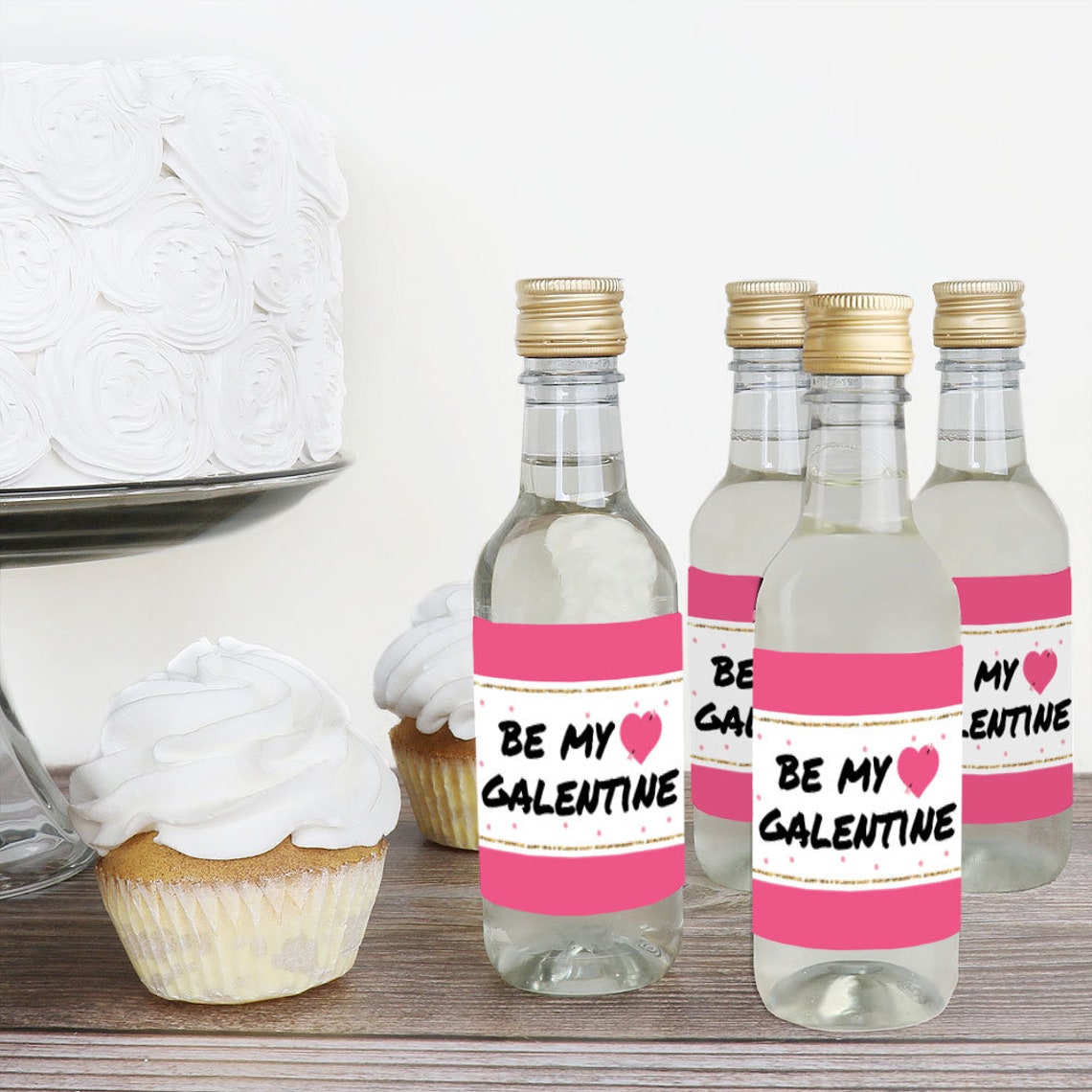 Be My Galentine - Mini Wine and Champagne Bottle Label Stickers ...
