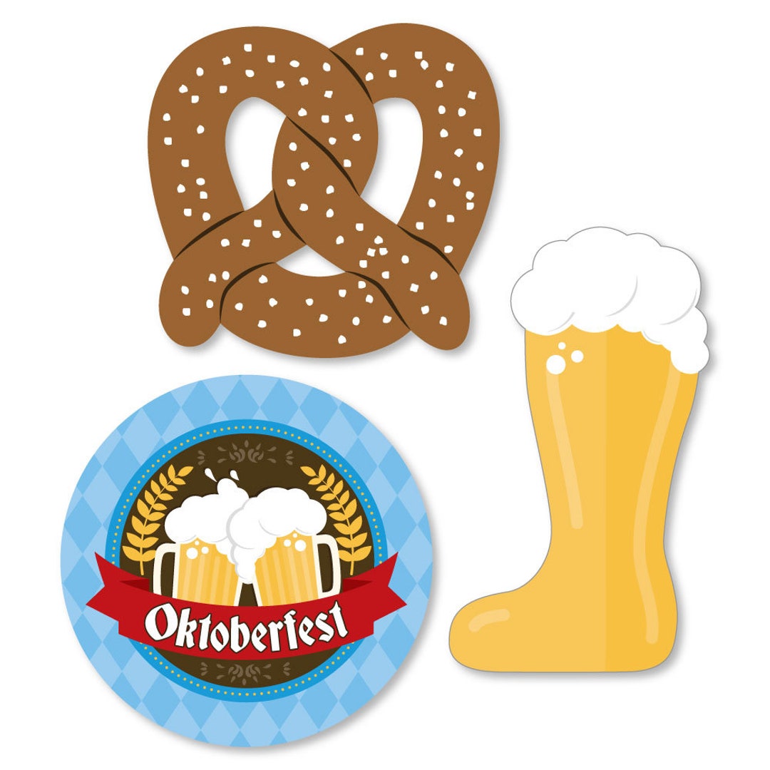 Oktoberfest - DIY Shaped Die Cut Paper Cut Outs - German Beer Festival ...