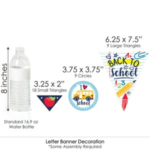 Back to School - First Day of School Classroom Letter Banner Decoration ...