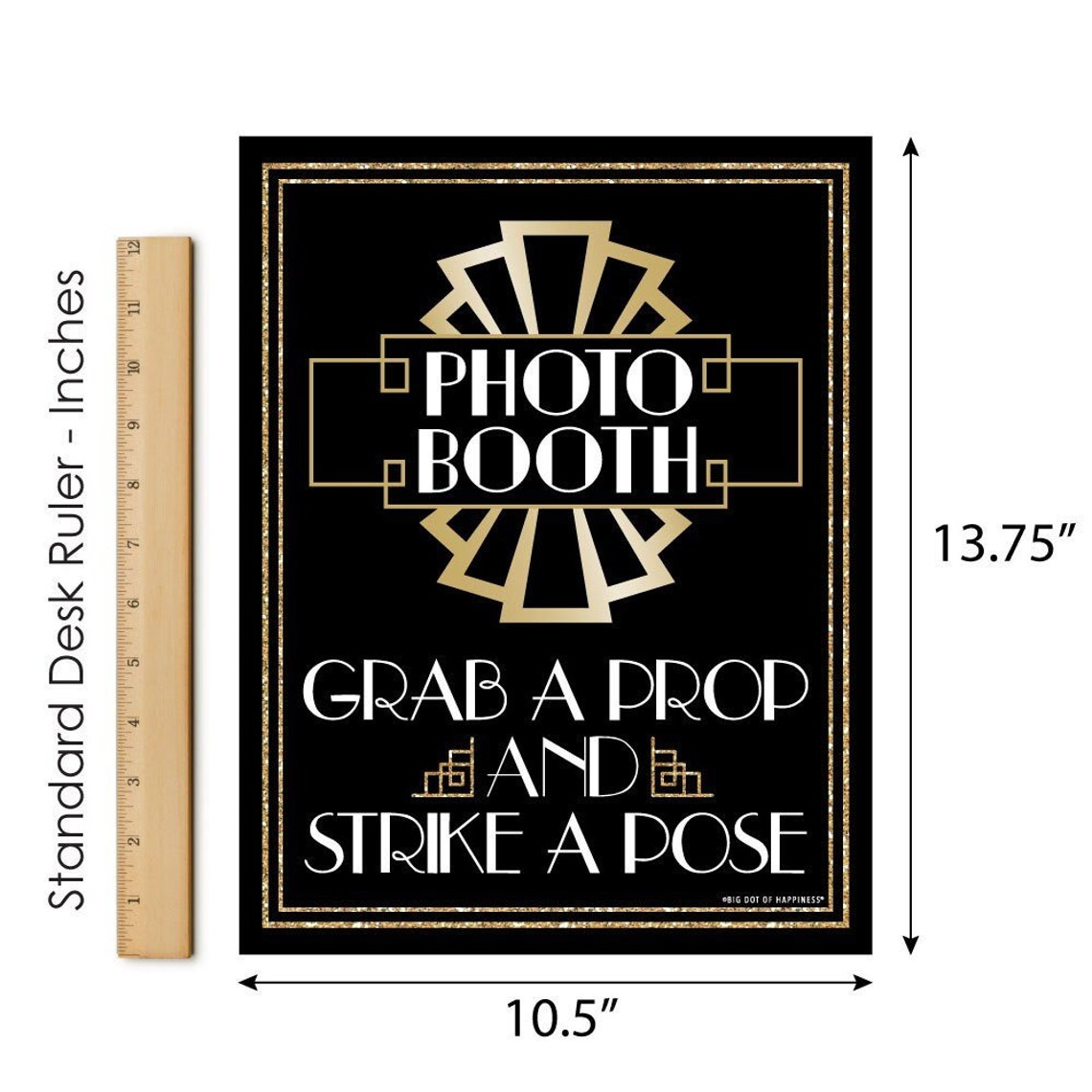 Roaring 20’s Photo Booth Sign - 1920s Art Deco Jazz Party Decor ...