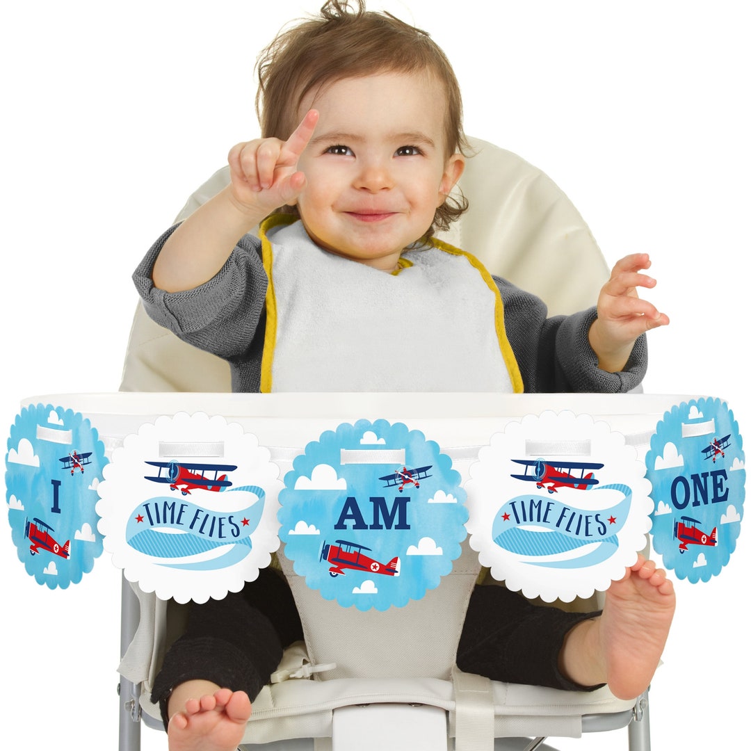 Taking Flight - Airplane - 1st Birthday - I Am One - Vintage Plane ...