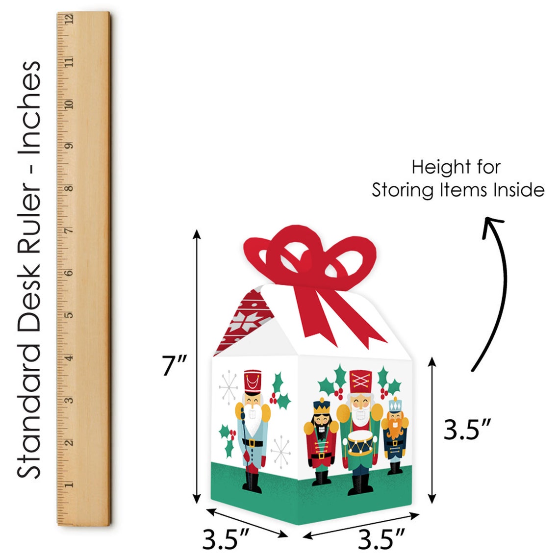 Christmas Nutcracker Square Favor Gift Boxes Holiday Party - Etsy