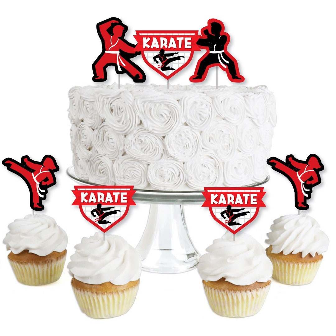 Karate Master - Dessert Cupcake Toppers - Martial Arts Birthday Party ...
