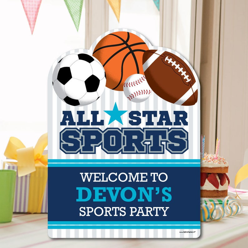 Go Fight Win Sports Party Decorations Birthday Party | Etsy