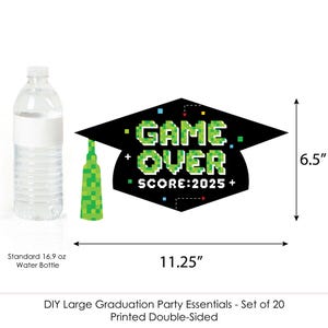 Game Over - Grad Cap Decorations DIY Video Game Graduation Large Party ...