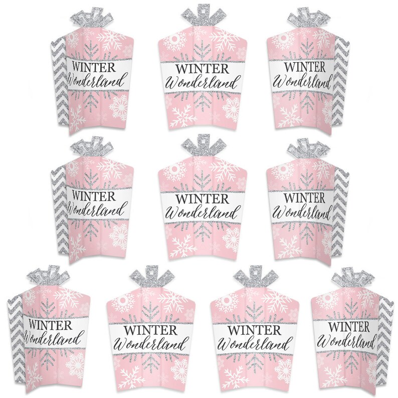 Pink Winter Wonderland Table Decorations Holiday Snowflake - Etsy