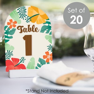 Tropical Luau - Hawaiian Beach Party Double-sided 5 X 7 Inches Cards ...