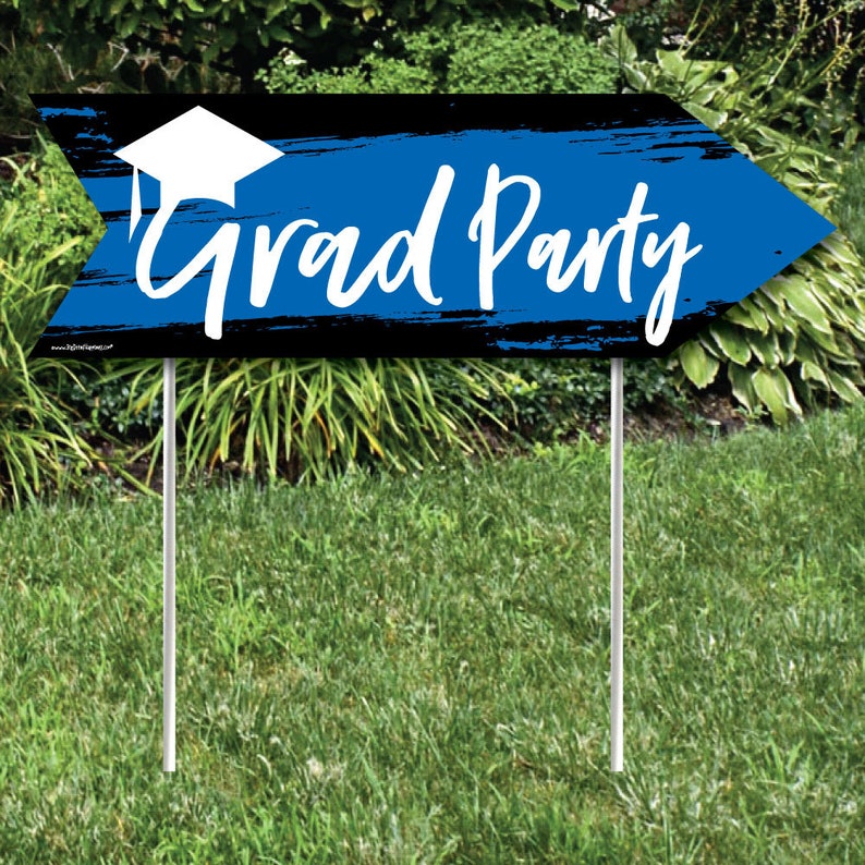 Blue Grad - Best is yet to Come - Graduation Arrows - Double Sided ...