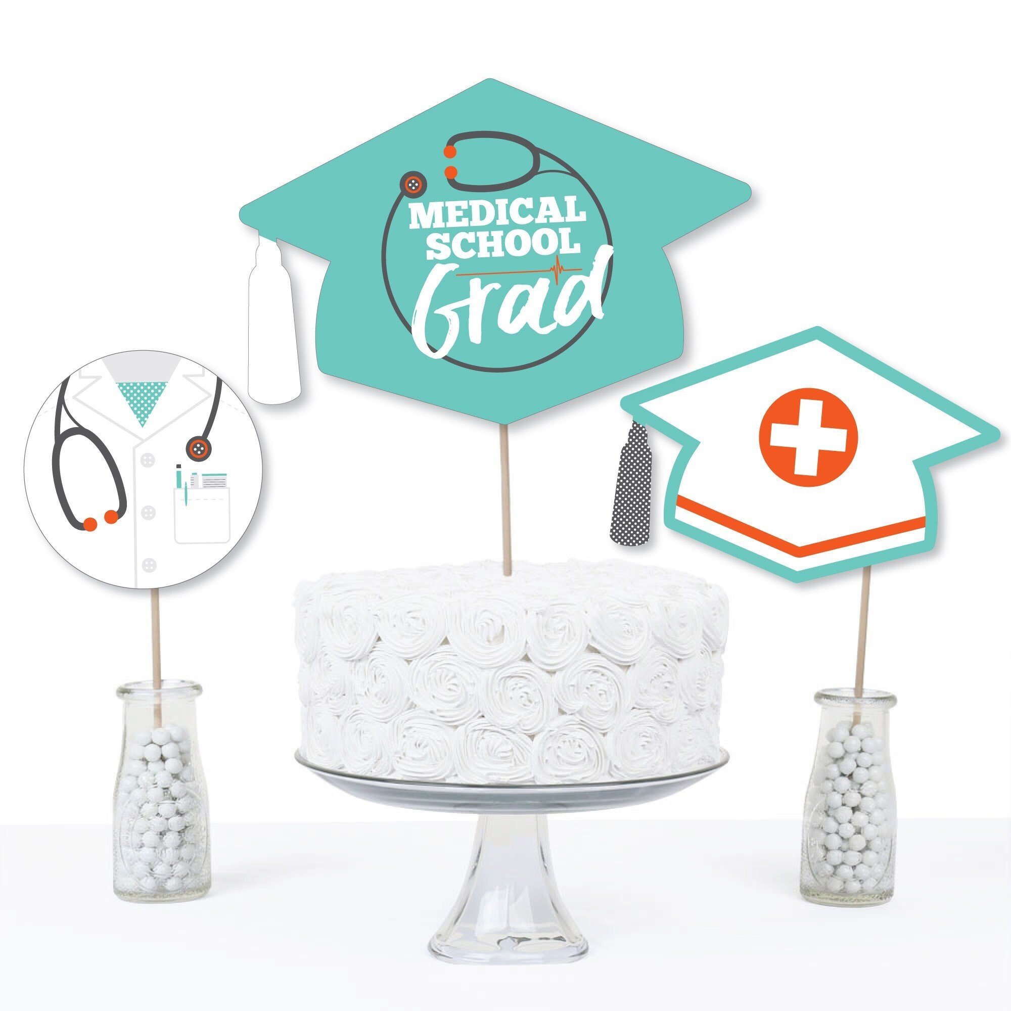 Medical School Grad - Doctor Graduation Party Centerpiece Sticks ...