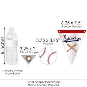 Batter up - Baseball Party - Birthday Party Letter Banner Decoration ...