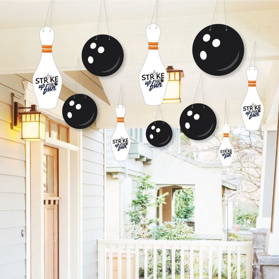 Hanging Strike up the Fun Bowling Outdoor Porch & Tree - Etsy