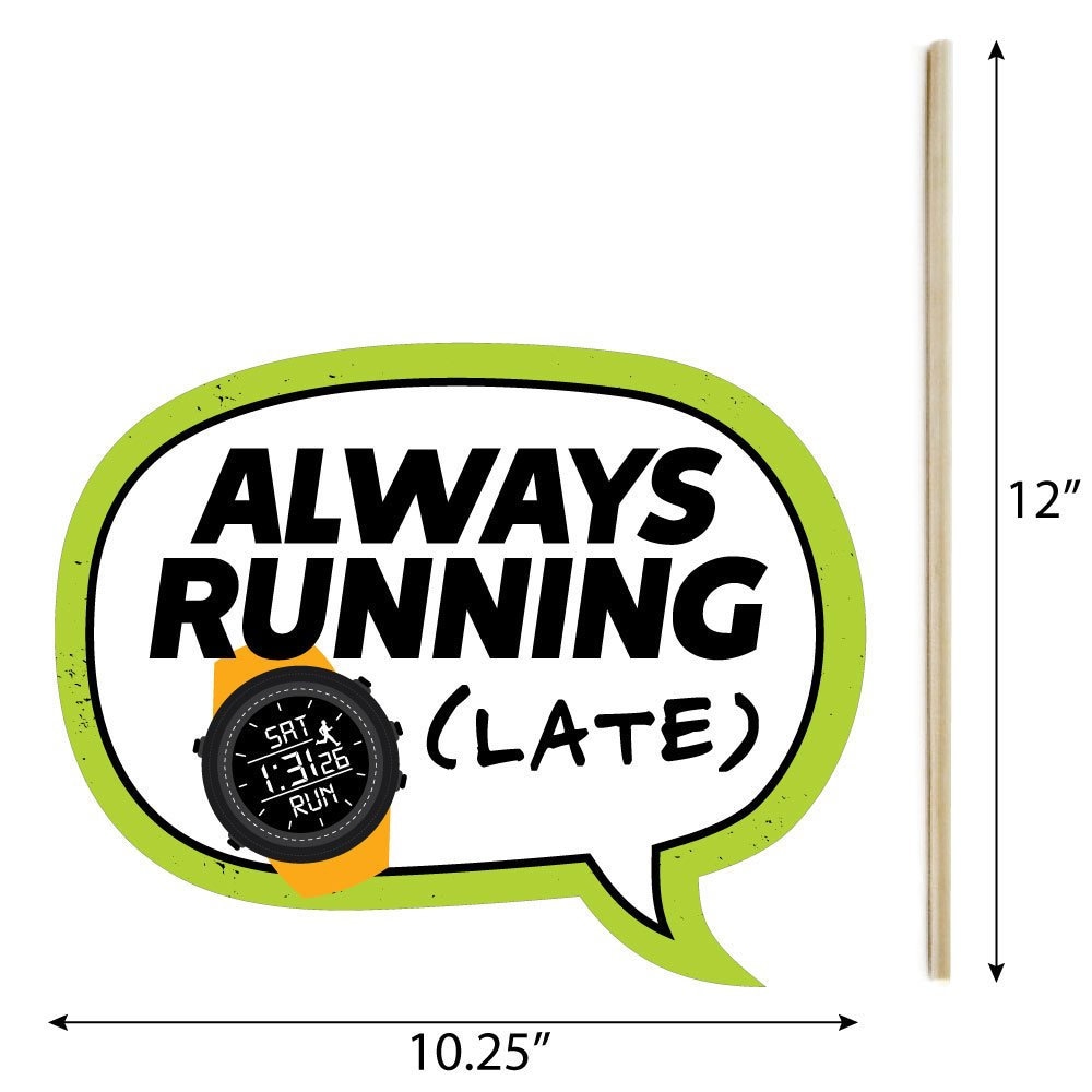 Funny Set the Pace - Running Photo Booth Props - Track Party Photo ...