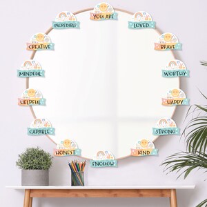 Retro Pastel - DIY Blank Paper Desk or Locker Labels - Classroom Name ...