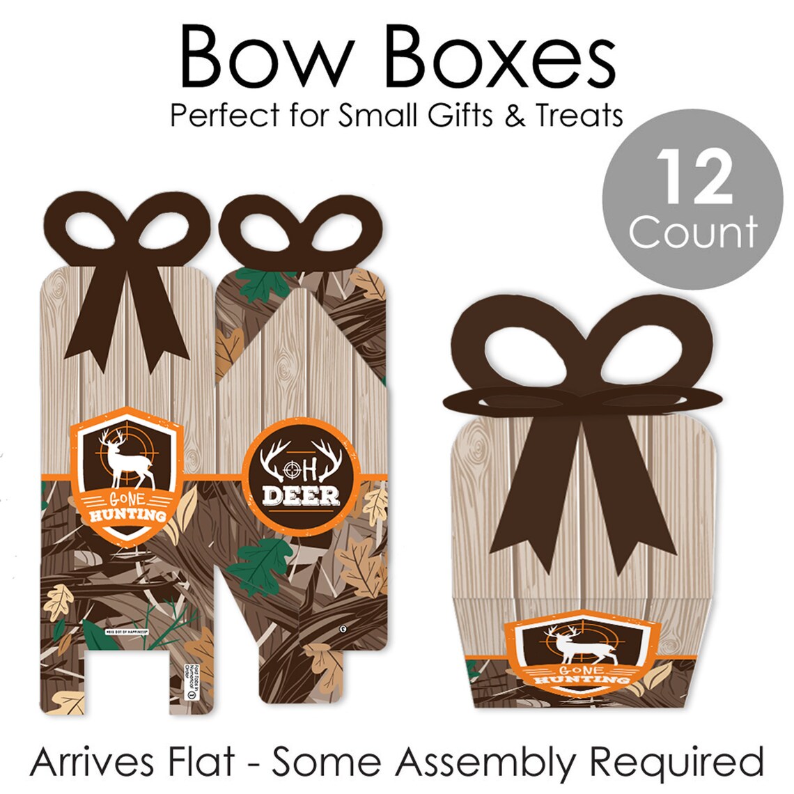 Gone Hunting Square Favor Gift Boxes Deer Hunting Camo - Etsy