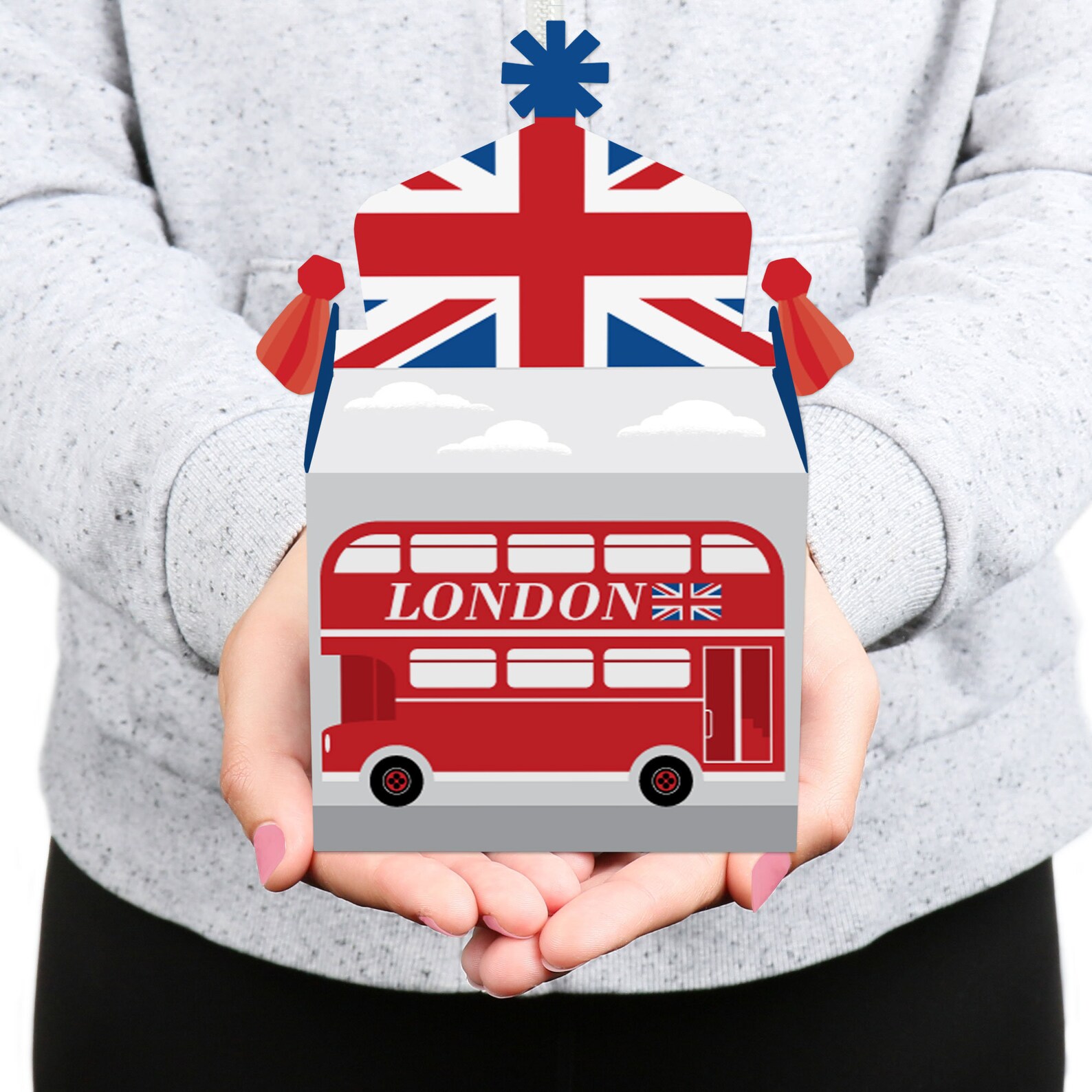 Cheerio, London Treat Box Party Favors British UK Party Goodie Gable ...