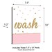 Girl Pink and Gold Kids Bathroom Rules Wall Art Décor 7.5 X 10 Kids ...