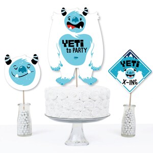 Yeti to Party - Abominable Snowman Party or Birthday Party Centerpiece ...