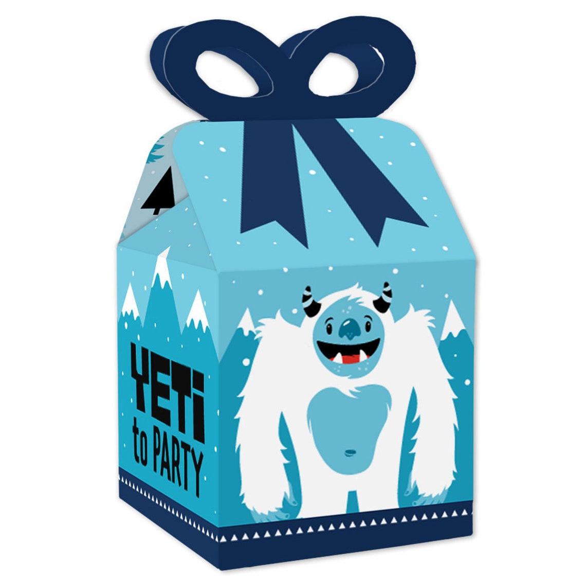 Yeti to Party Square Favor Gift Boxes Abominable Snowman - Etsy