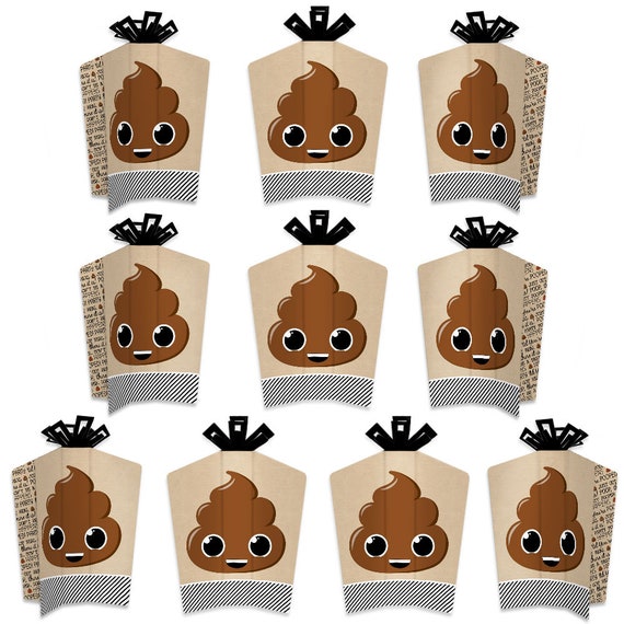 Party ’Til You’re Pooped - Table Decorations - Poop Emoji Party Fold ...