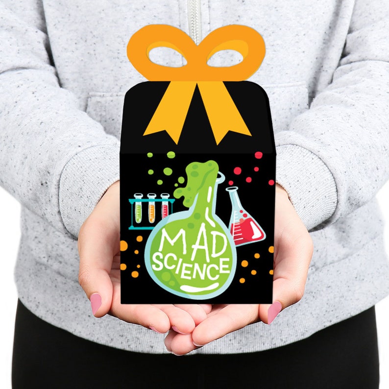 Scientist Lab Square Favor Gift Boxes Mad Science Baby | Etsy