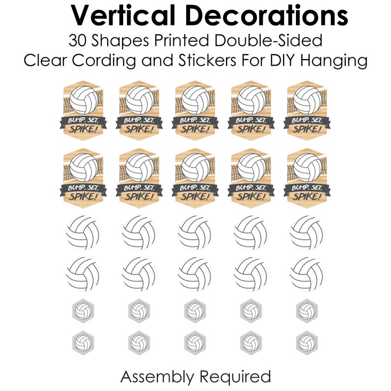 Bump Set Spike Volleyball Baby Shower or Birthday Party - Etsy