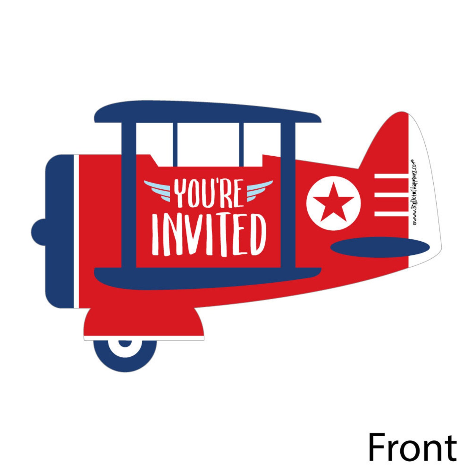 Taking Flight Airplane Shaped Fill-in Invitations - Etsy