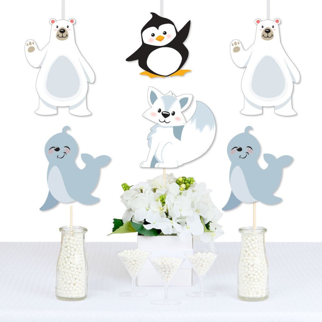 Arctic Polar Animals - DIY Decorations Party Essentials - Winter ...