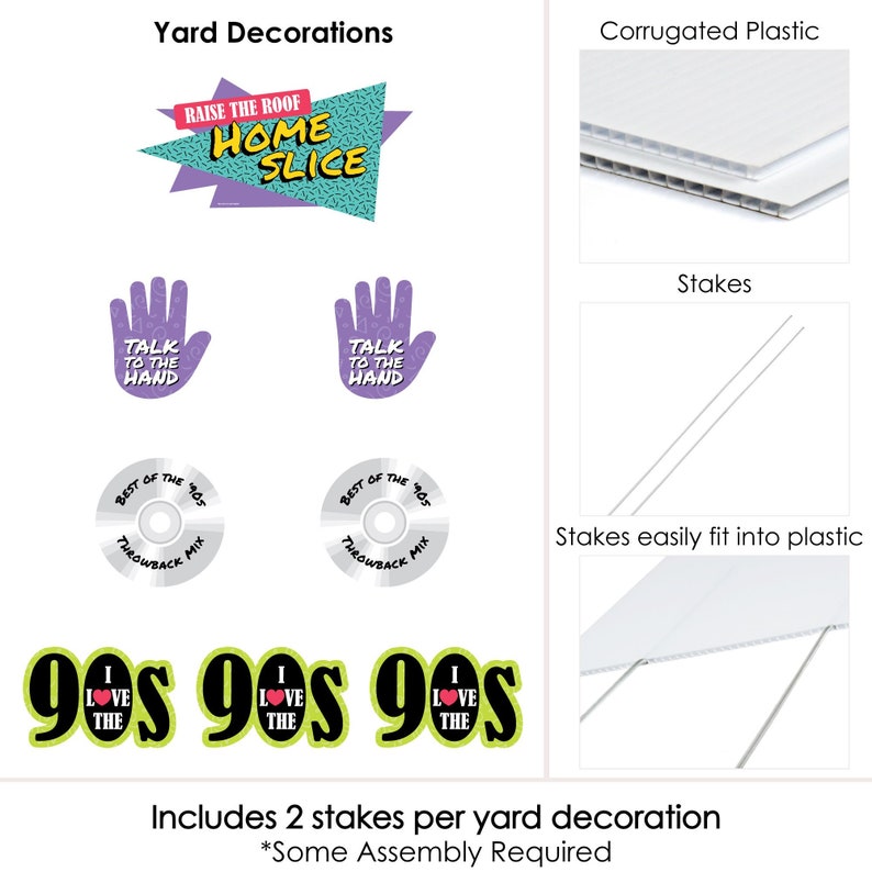 90's Throwback Yard Sign & Outdoor Lawn Decorations - Etsy