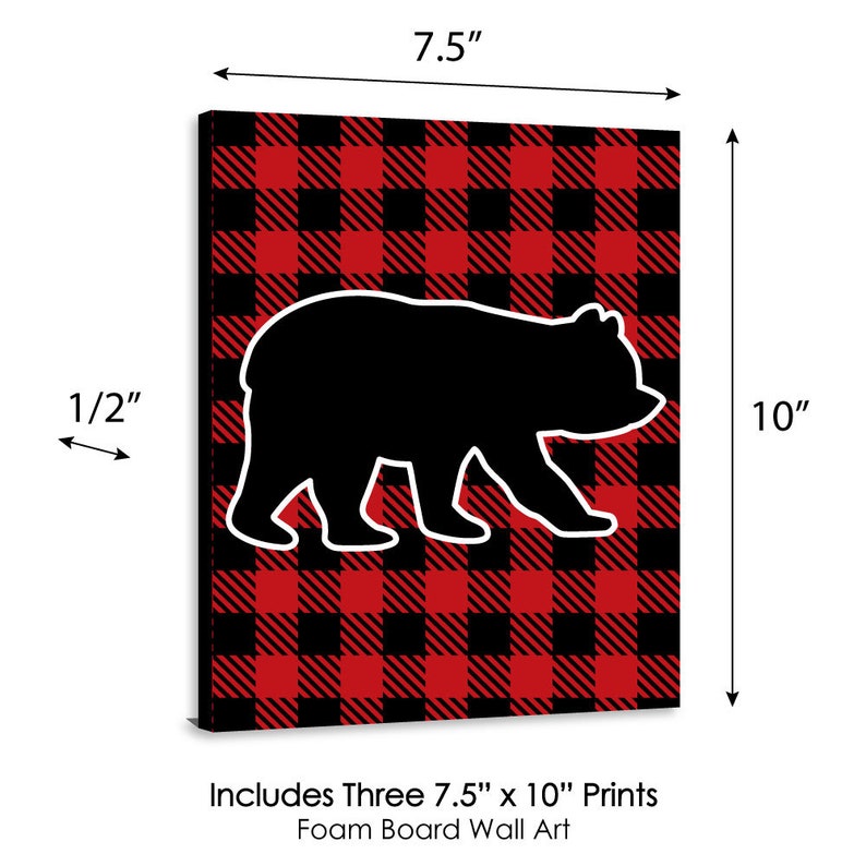 Lumberjack Channel the Flannel Buffalo Plaid Nursery Wall - Etsy
