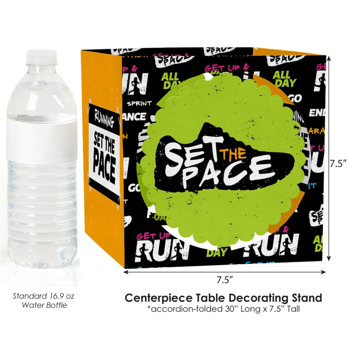 Set the Pace Running Centerpiece & Table Decoration Kit | Etsy