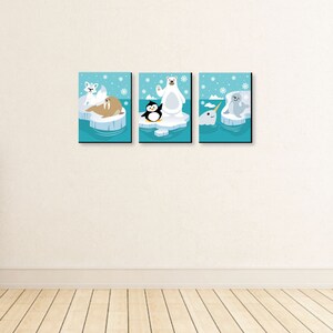 Arctic Polar Animals - Kids Room, Nursery & Home Décor - 7.5” X 10 ...
