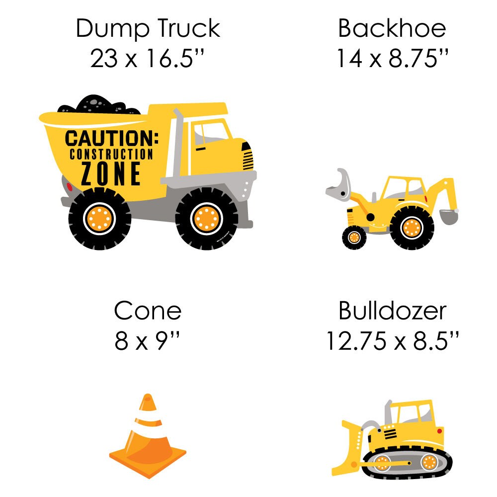 Dig It Construction Party Zone Yard Sign and Outdoor Lawn | Etsy