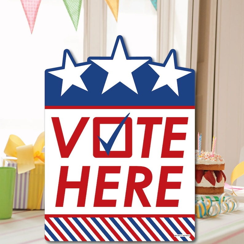Vote Here Party Decorations Political Election Day Welcome | Etsy